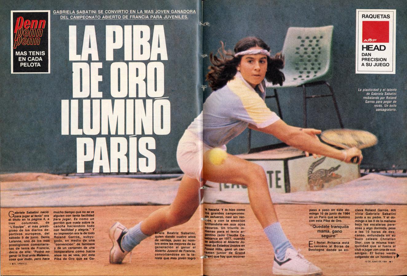 Pequeña gigante: la hazaña de Gabriela Sabatini en Roland Garros 1984 | El Gráfico