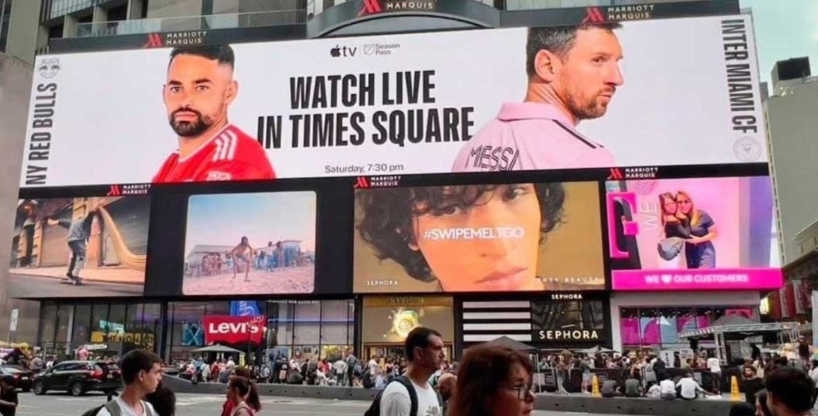 La Messimanía llegó a Nueva York: transmitirán su debut en Times Square ...