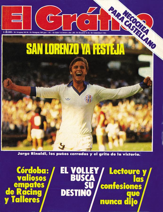 Jorge Rinaldi, 100x100, “un gol es un orgasmo, me parece demagógico no festejarlo” | El Gráfico