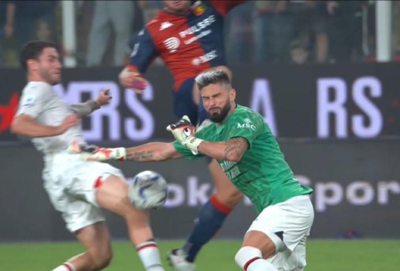 Increíble: Giroud, arquero y héroe en el triunfo de Milan | El Gráfico