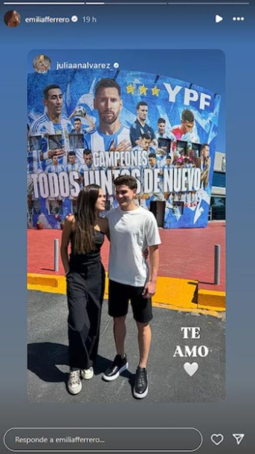 Qué dijo Julián Álvarez tras los rumores de romance con la actriz porno ...