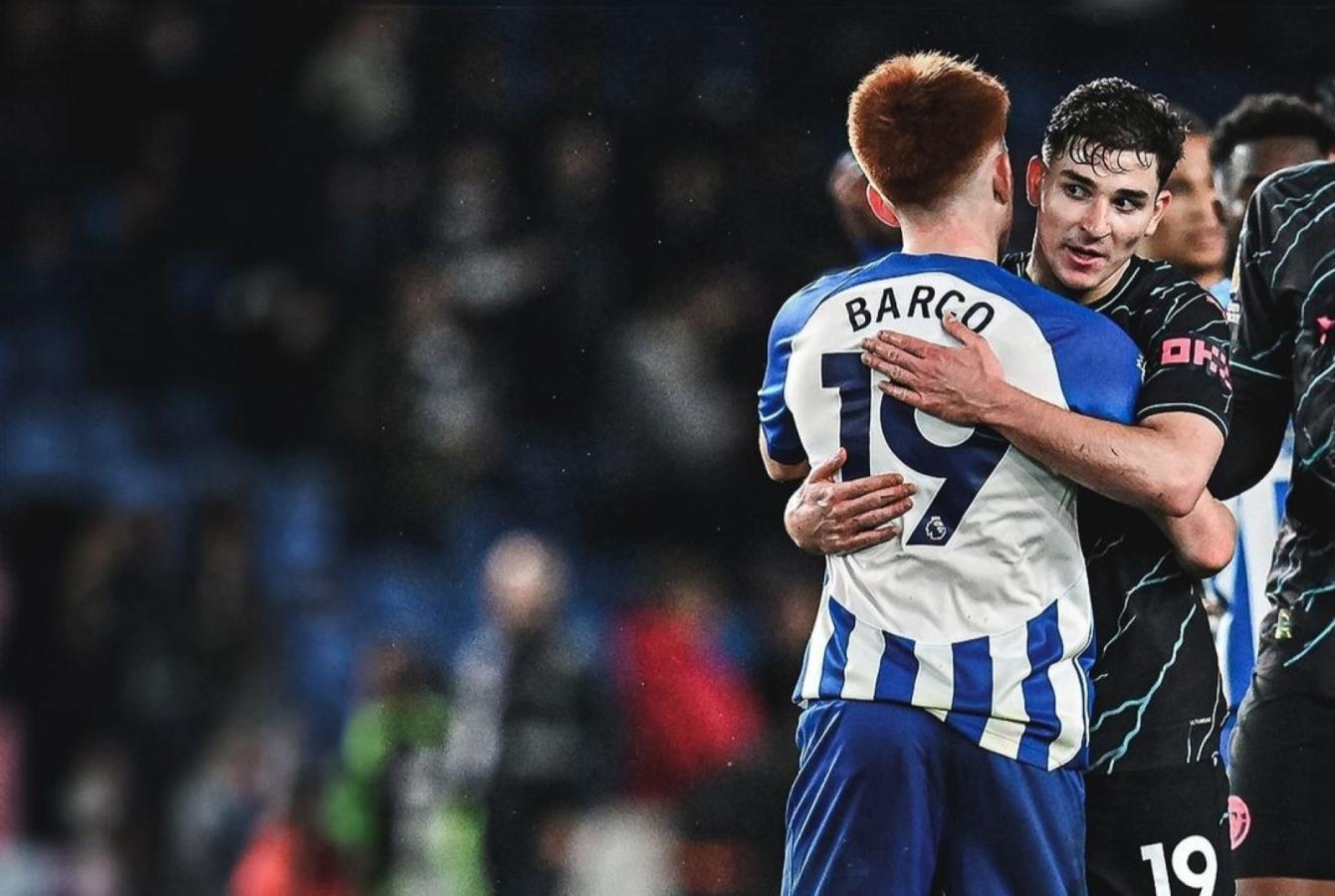 Valentín Barco y Julián Álvarez: admiración y cambio de camisetas | El ...